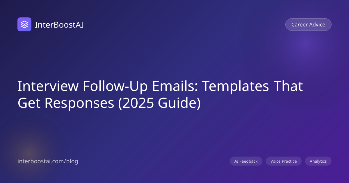 Interview Follow-Up Emails: Templates That Get Responses (2025 Guide ...
